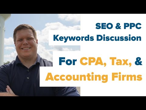 Keywords for SEO & PPC for CPA, Accountants, Tax & Bookkeepers