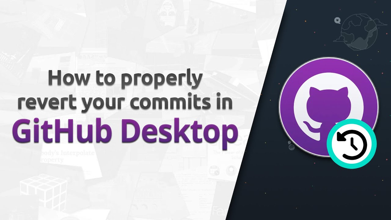 Revert your commits properly | GitHub Desktop tutorial