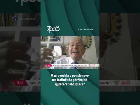 Marrëveshja e pensioneve me Italinë: Sa përfitojnë qytetarët shqiptarë? -7pa5