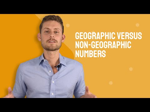 Geographic versus Non-Geographic Numbers
