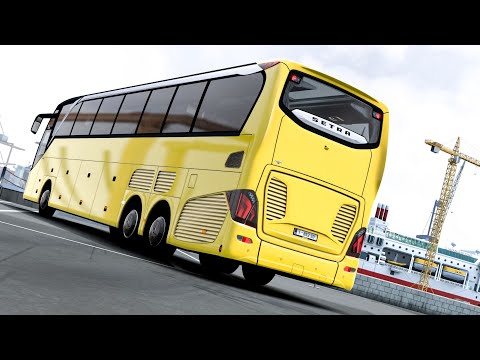 Setra New S517 HDH [TopClass] | Ets 2 Bus Mod 1.46 Gameplay | [🥇2K Ultra Graphics]