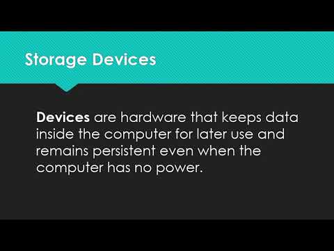 What is storage device?