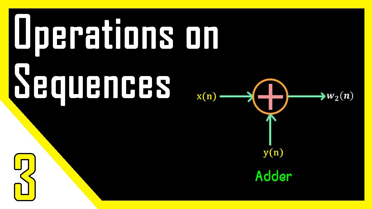 Basic Operations on Sequences & Block Diagram Representation | Digital Signal Processing