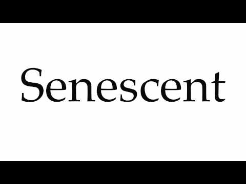 How to Pronounce Senescent
