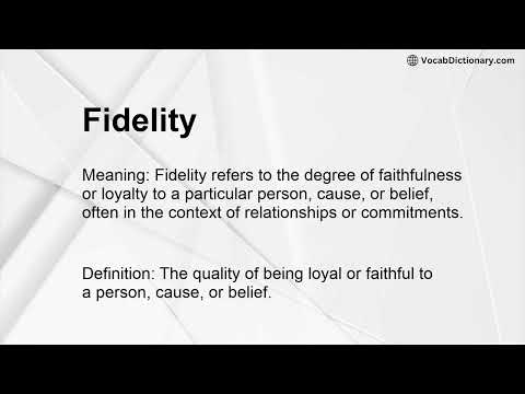 Fidelity Meaning