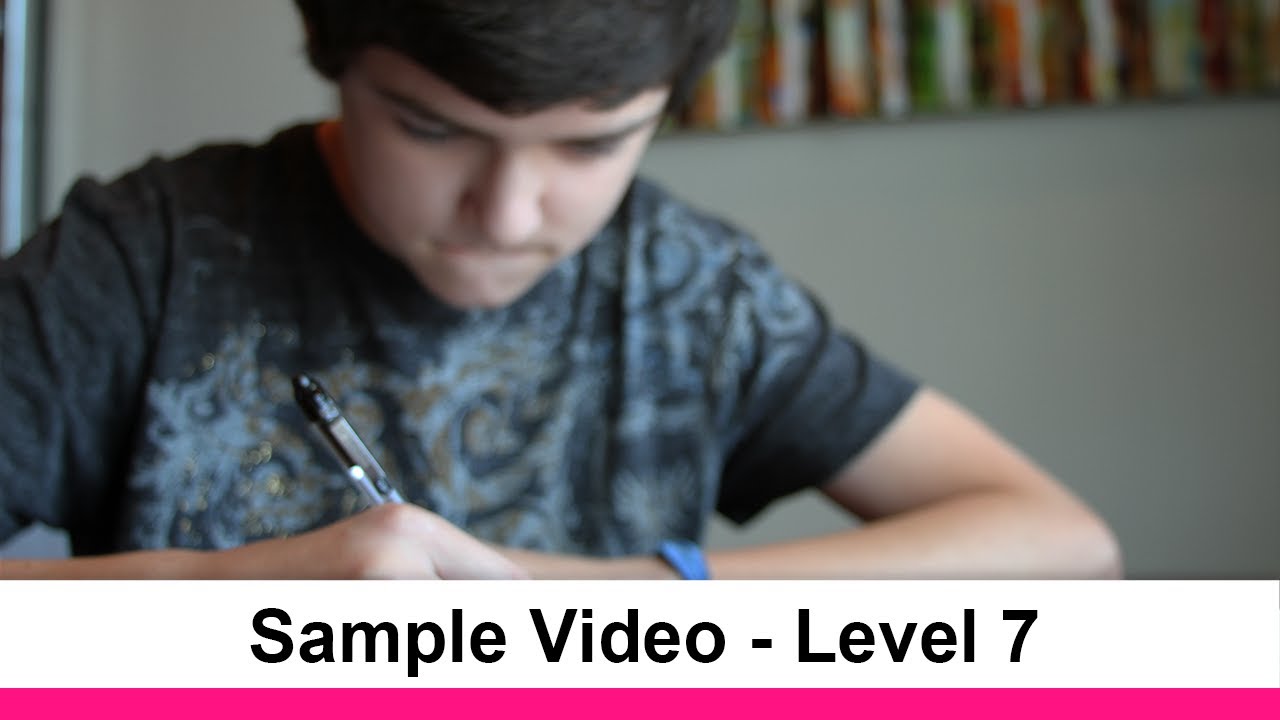 Writing Level 7: Complex Sentences Video Sample by Matthew Stephens