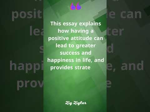 The Benefits of a Positive Attitude - Success