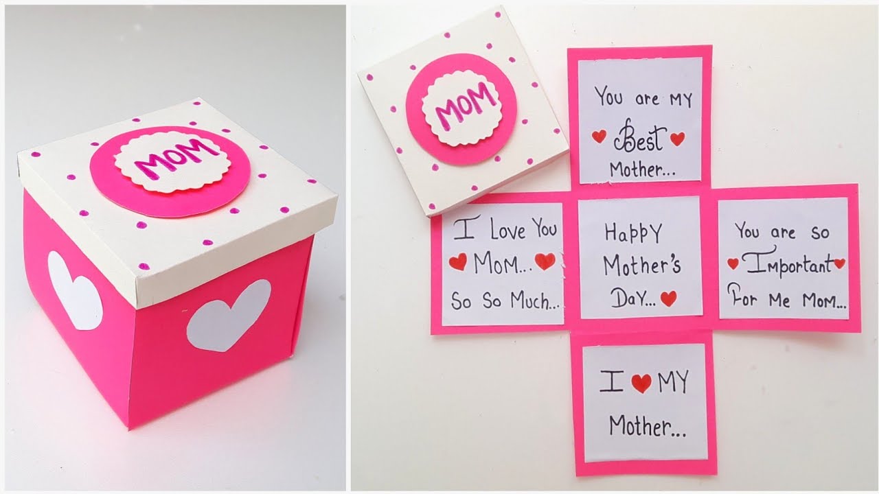 😍 Surprise 😍 Mother's Day Gift Box Making • Cute mother's day gift idea 2023 • paper gift for mother