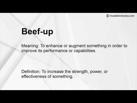 Beef-up Meaning