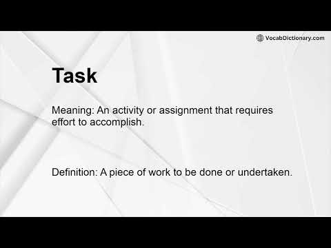 Task Meaning
