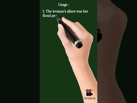 Allure : Meaning, pronounciation, synonyms, antonyms, Usage & Examples Learn English,understand