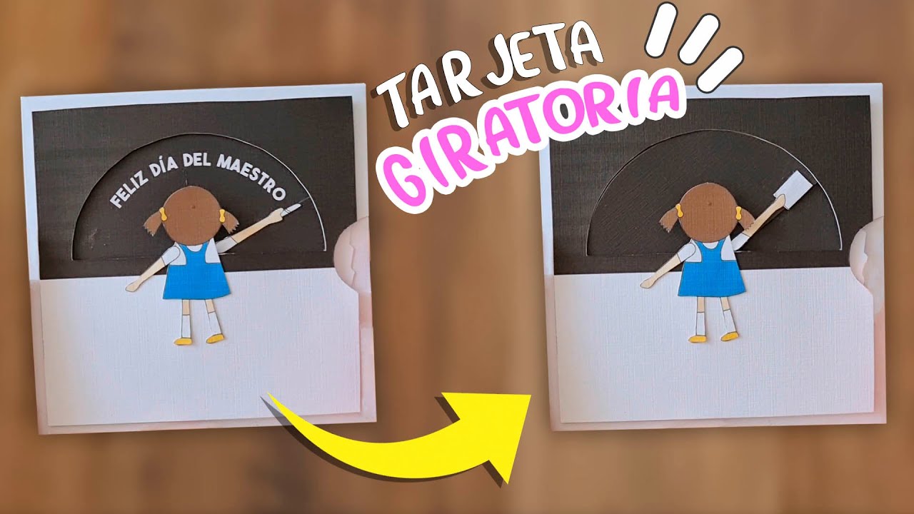 Beautiful Spinning Card for Teachers' Day✏️ | with Molds | Your Creative Diva