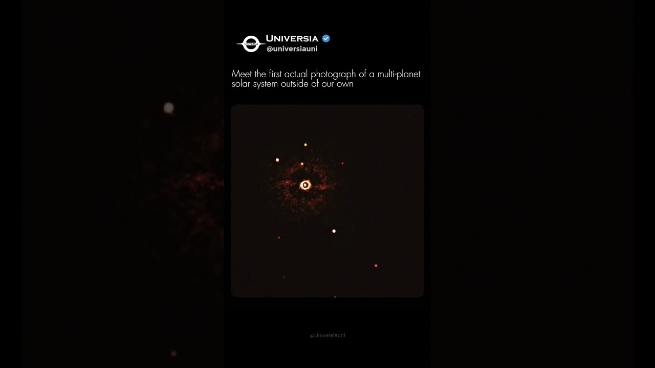 Humankind’s First Photo of an Alien Solar System! 🪐