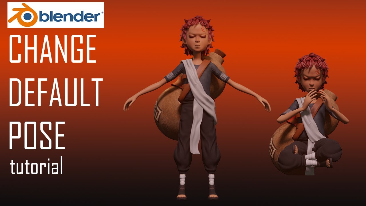 Blender How to Rest Default Character Pose