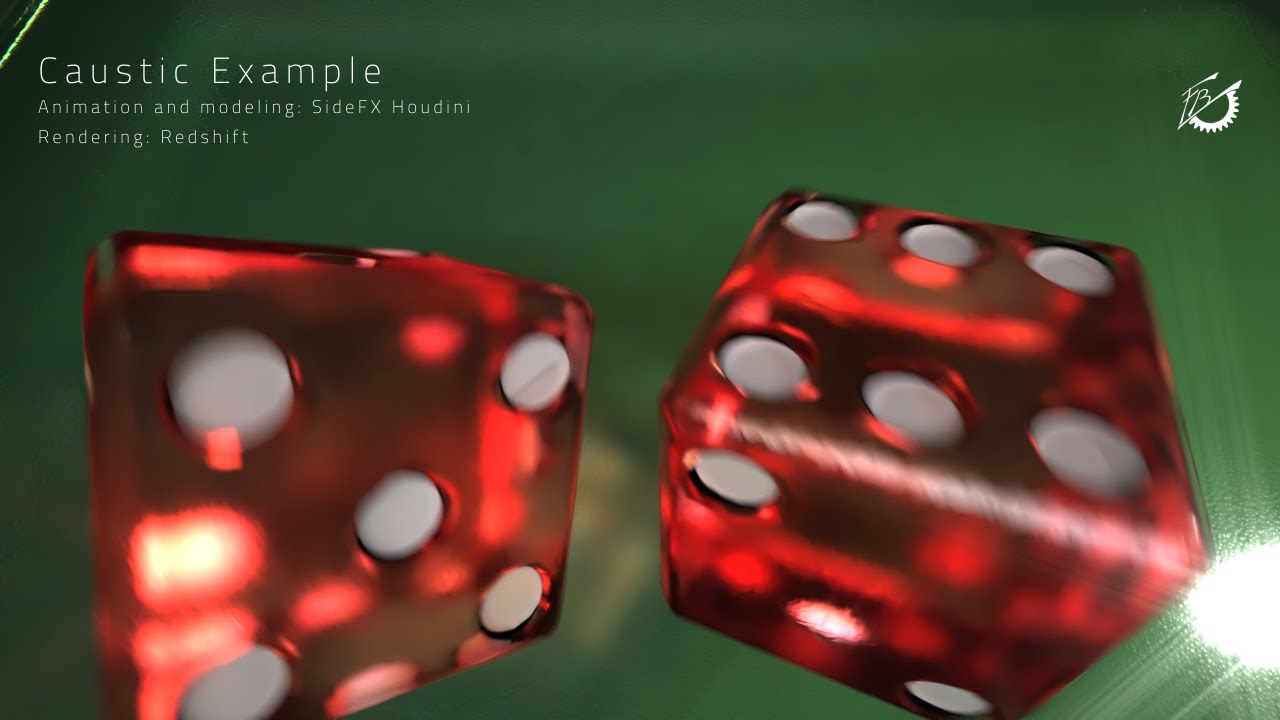 Redshift Caustics Example in Houdini