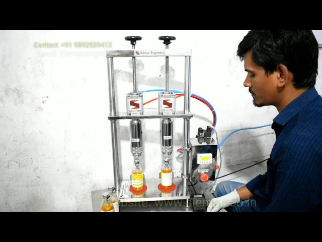 Ring Pull Capping Machine - 2Head Ring Pull Capping Machine ...