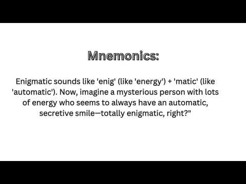 "What Does 'Enigmatic' Mean? | GRE Vocabulary Explained in 2 Minutes"