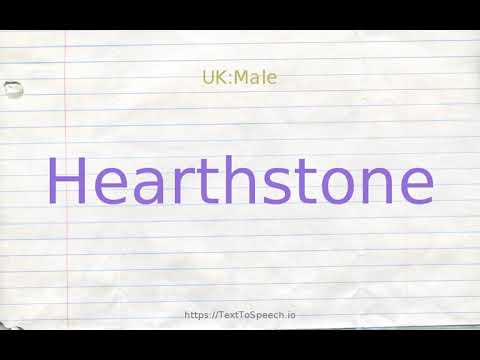 How to pronounce hearthstone