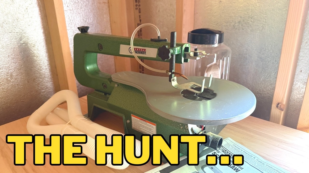 The Hunt for a Good Budget Scroll Saw || Harbor Freight Central Machinary Scroll Saw Setup