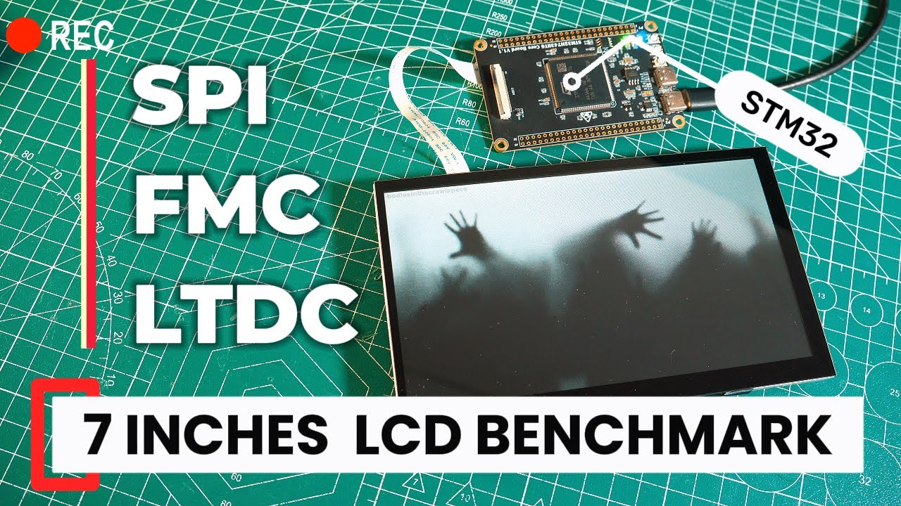 STM32 + 7 Inches LCD Speed Test — SPI vs FMC vs LTDC | Real Performance Comparison | LVGL & TouchGFX