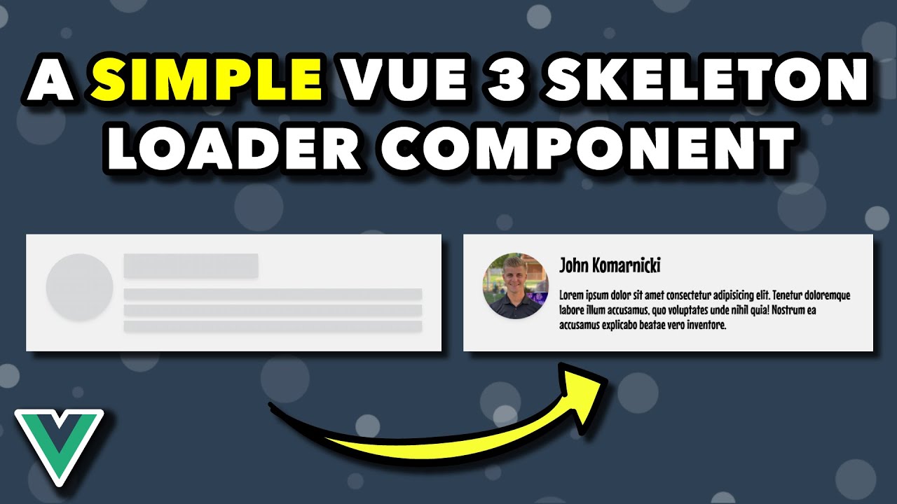 A Simple Vue 3 Reusable Skeleton Loader Component