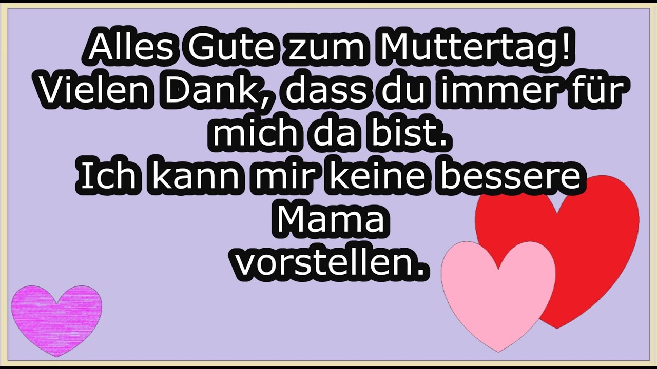 Die schönsten 25 Grüsse zum Muttertag