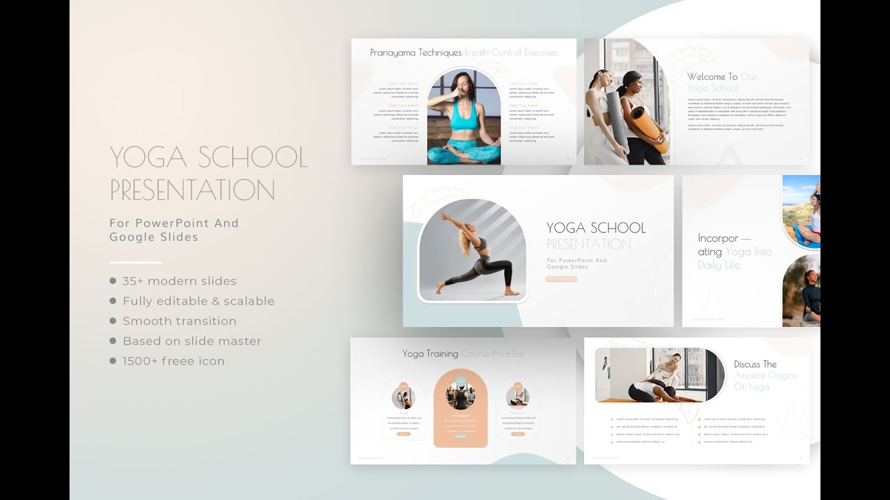 Yoga School Presentation Template