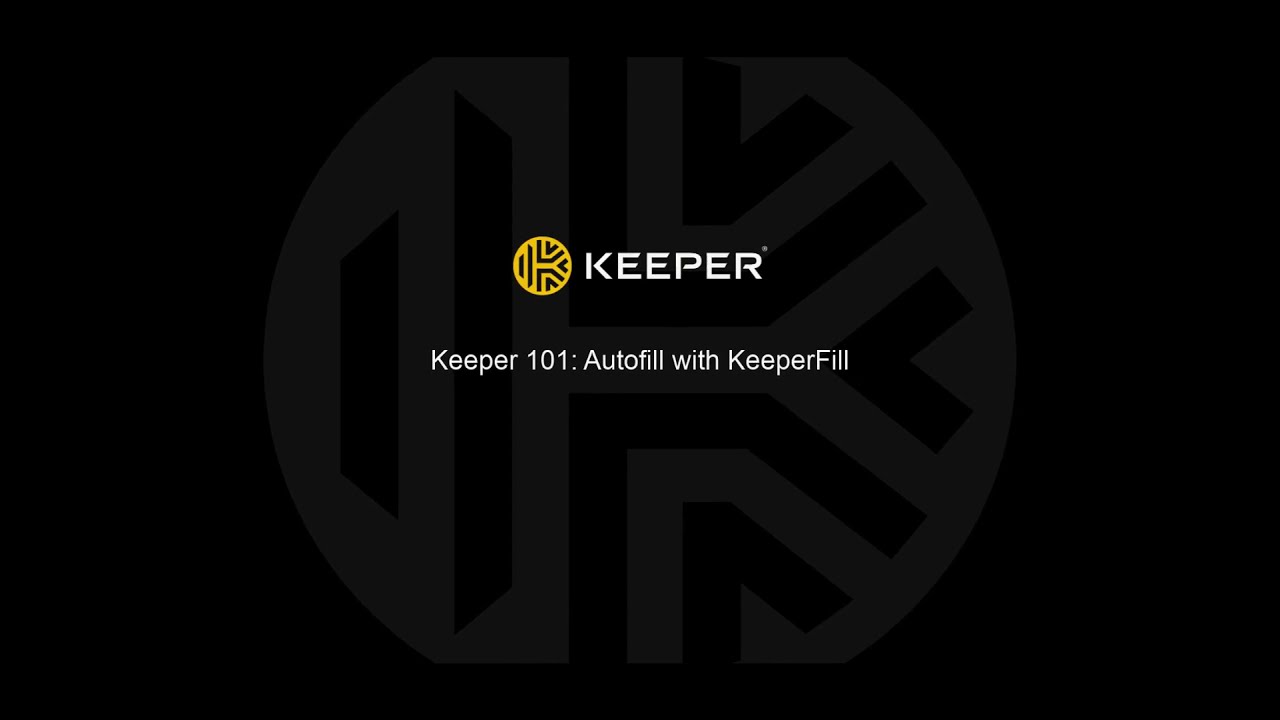 Autofill with KeeperFill