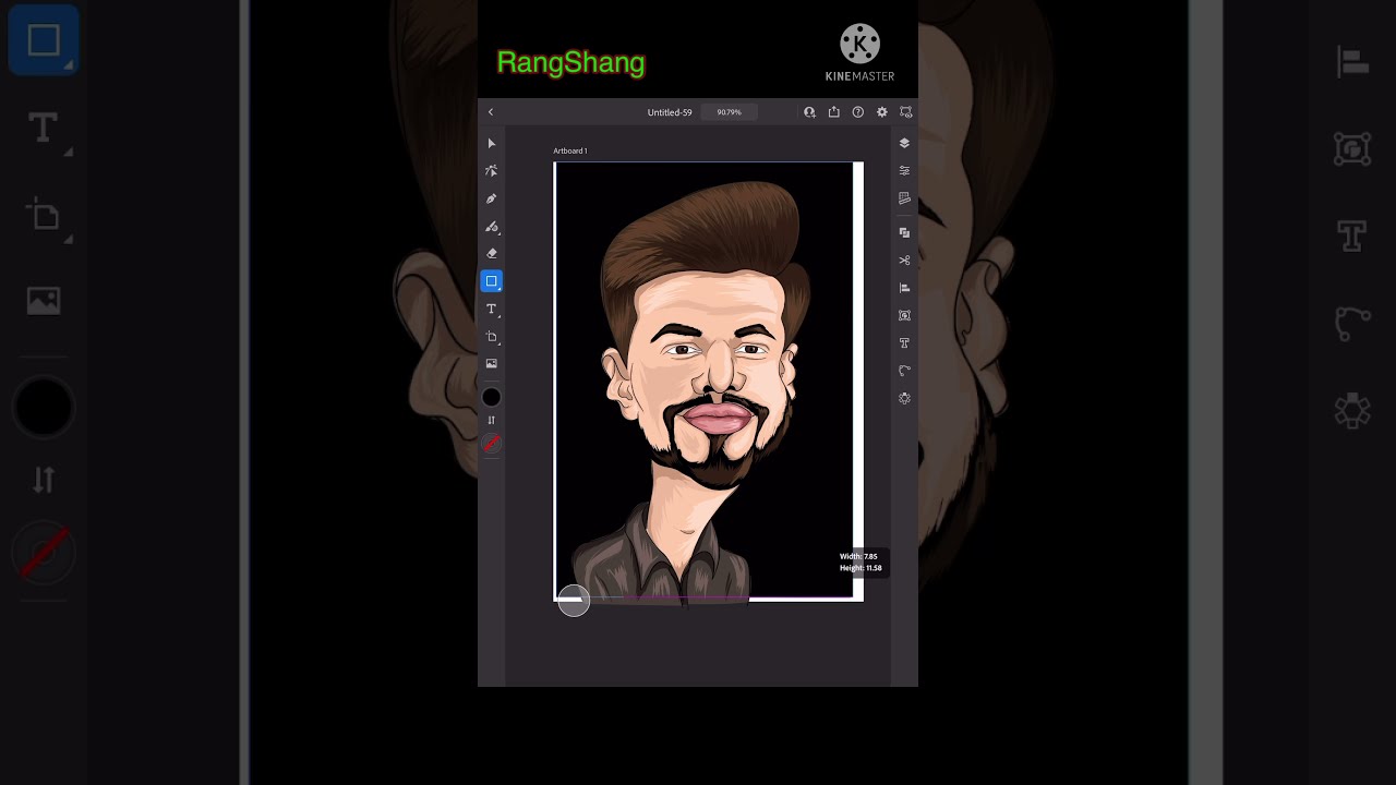 Funny cartoon | Funny Portrait Drawing | Funny Vector Art