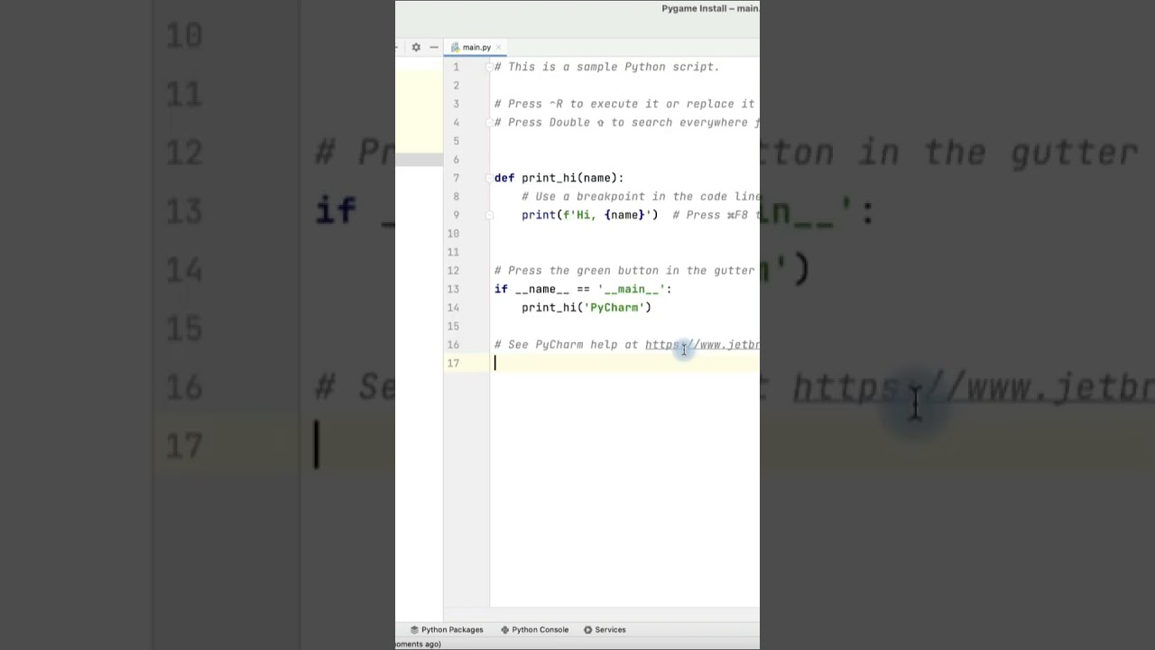 Add pygame to PyCharm