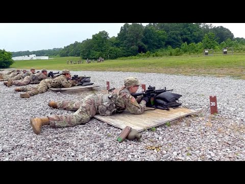 Perfecting Aim: Cadets Practice M4 Rifles Zeroing