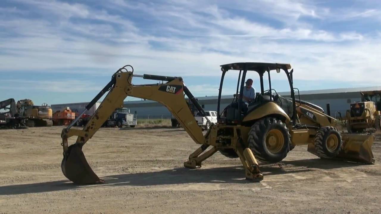 2011 Caterpillar 416E Loader Backhoe