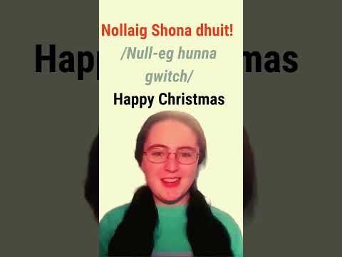 How to say Happy Christmas in Irish #bitesizeirish