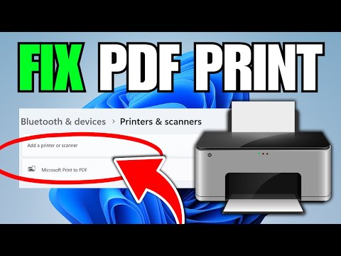 How To Fix Print To PDF Not Working in Windows 11