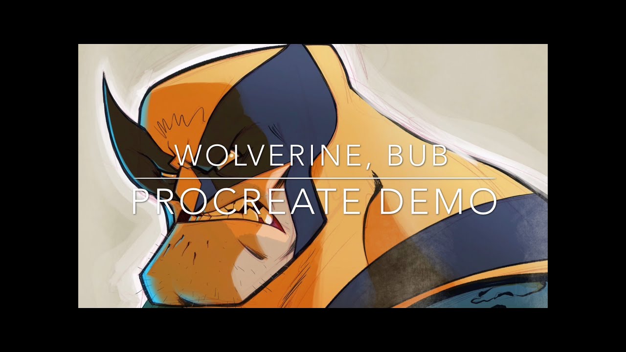 Ep.6| Wolverine, Bub - Procreate Demo