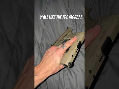 Do you prefer black or FDE?? Lmk‼️👉🏼#shorts #gun #subscribe #like