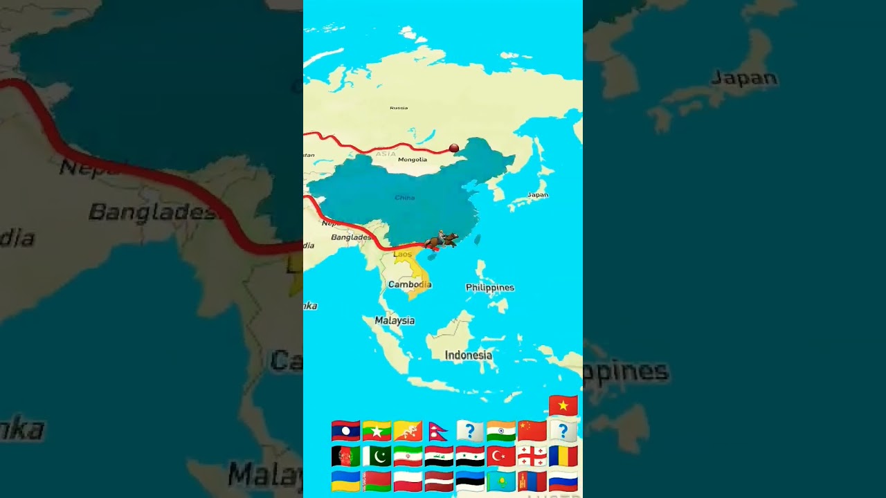 Mongol Empire roughly #mongolia #chengiz #gengiskhan #dynasty #empire #worldmap