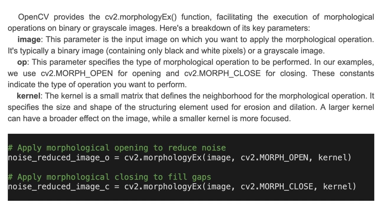 How to Use Morphological Open and Close Operations with OpenCV