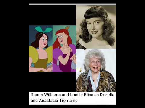 cinderella Disney voice cast actors and actresses #subscribe