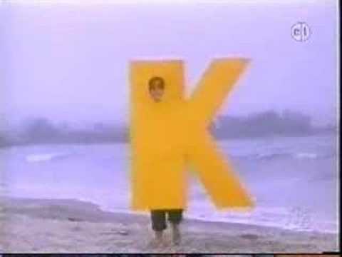 Sesame Street - K on the beach