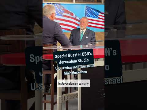 Huckabee in CBN's Jerusalem Studio
