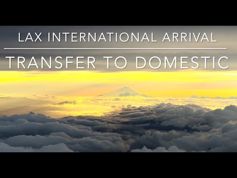 Los Angeles Airport International Arrival Walking Directions to Domestic connecting flights (LAX)
