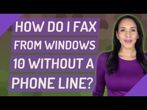 How do I fax from Windows 10 without a phone line?