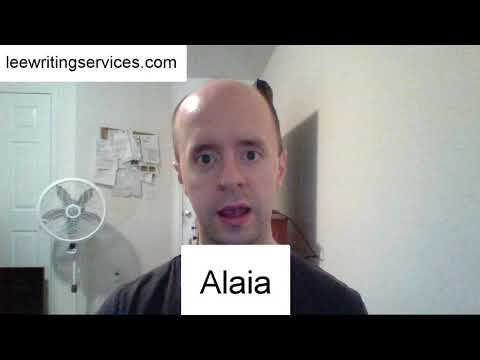How to Pronounce Alaia