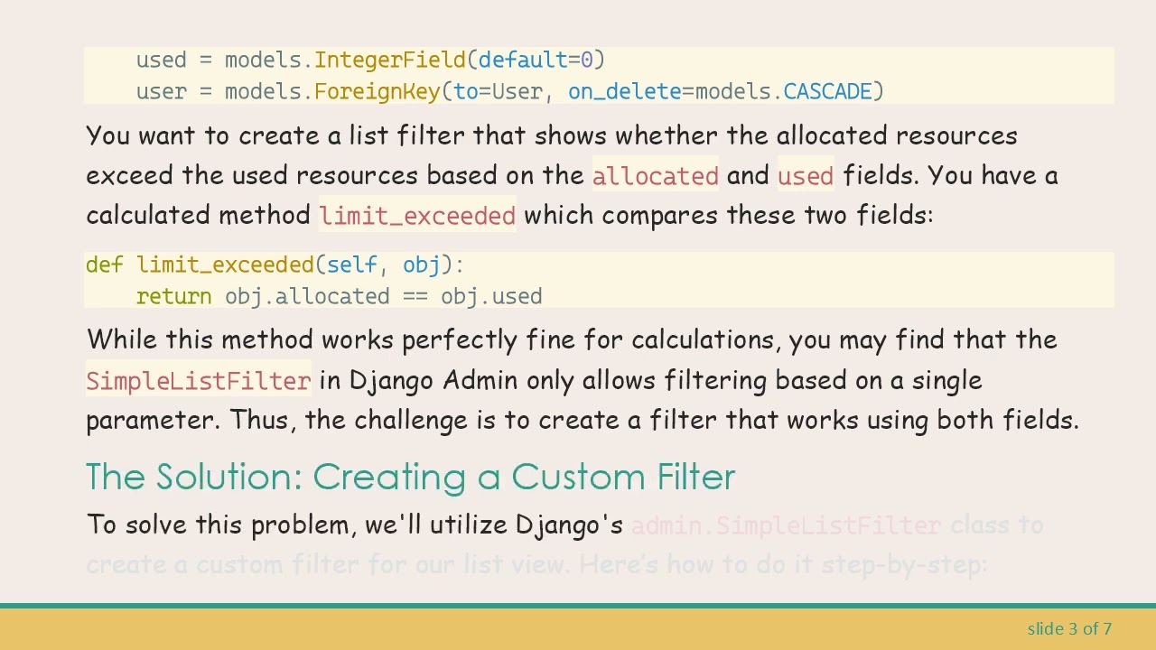 How to Create a Django Admin List Filter for a Calculated Field Based on Multiple Model Fields