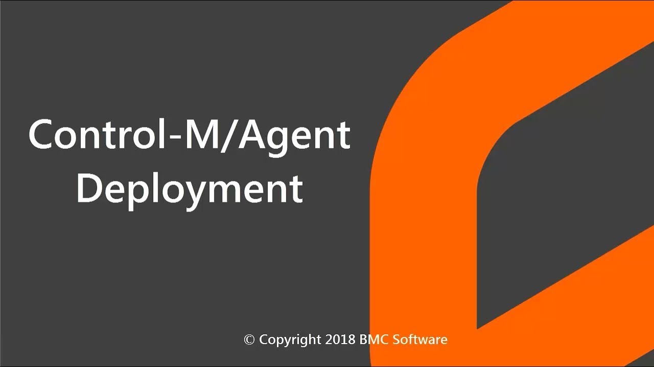 Control-M Agent Deployment