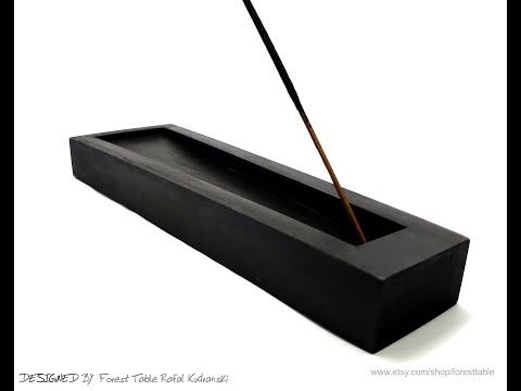 Black Tringa Concrete Incense Burner | Incense Holder