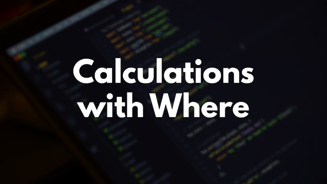 SQL Learning Path - Calculations with Where