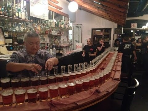 Mobo Sushi Santa Cruz Beer Bong!