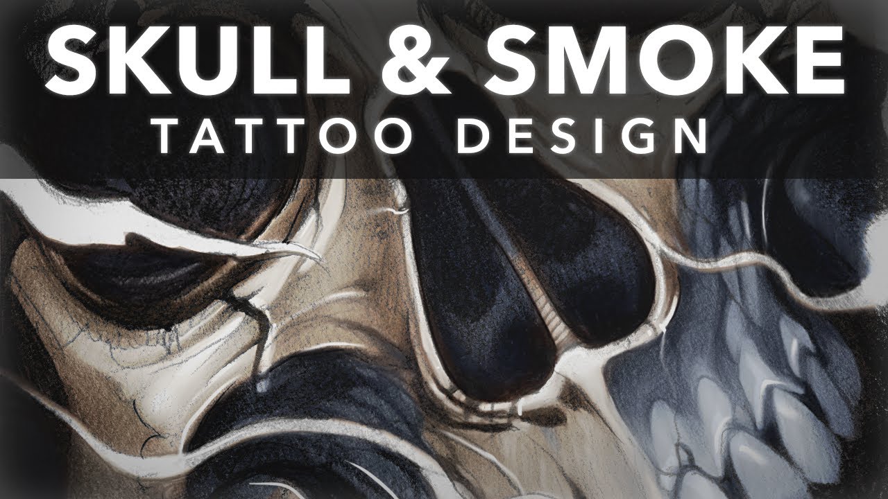 Tattoo Design Project: Skull and Smoke